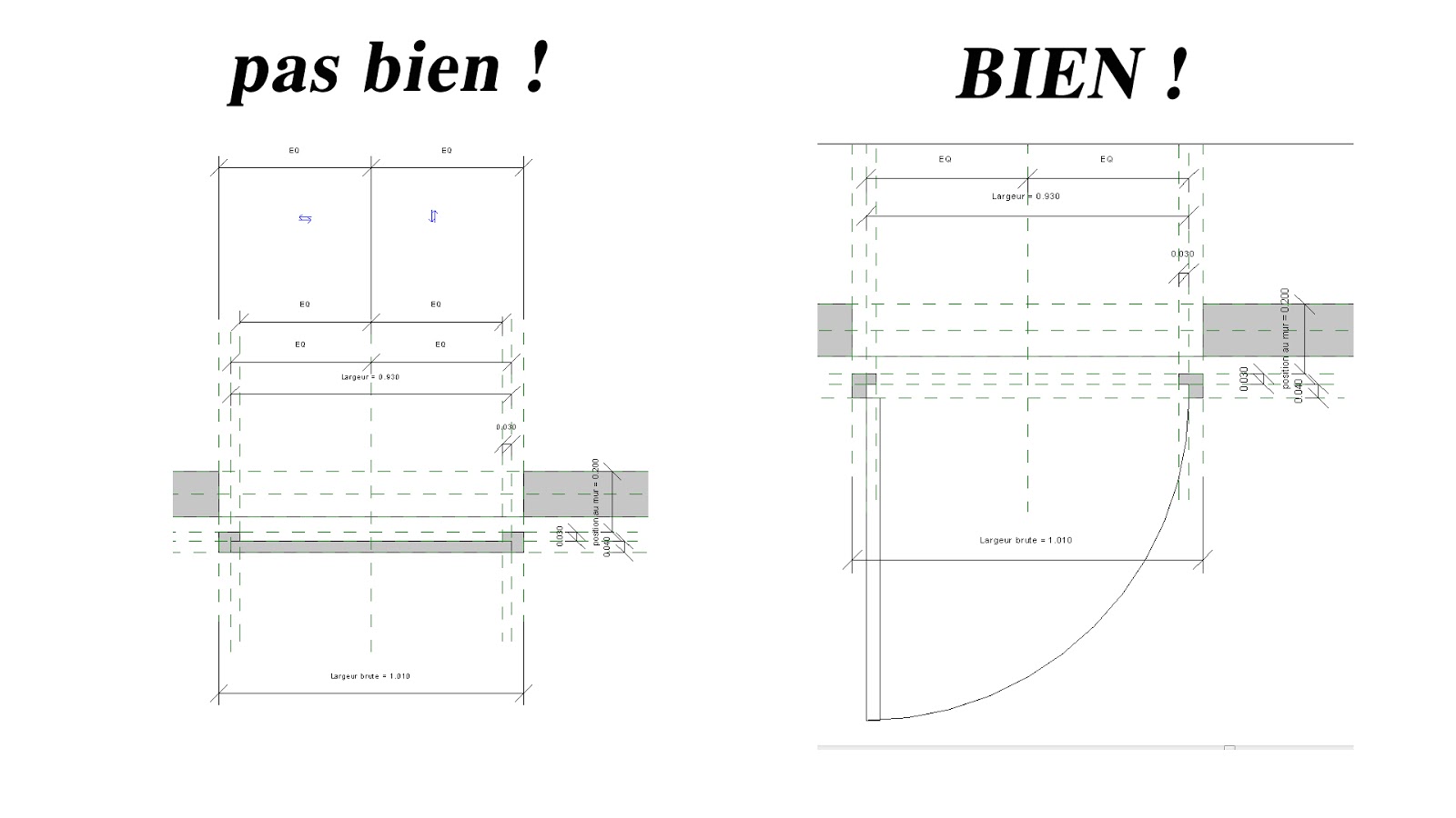 Vanille3D - Revit et Autocad: Famille étape 1 - création d'une porte ...