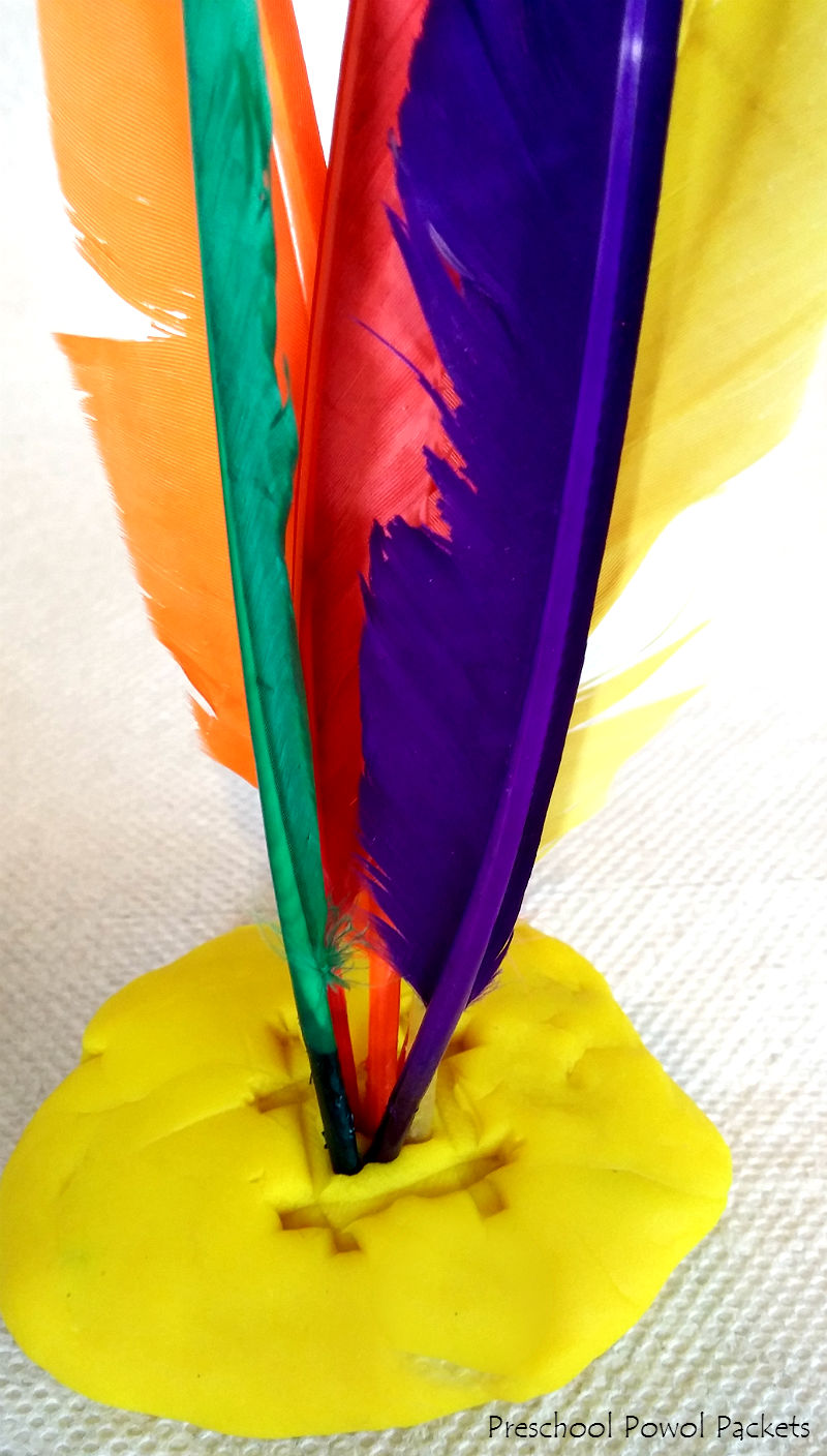 Penguin Feather Science STEM with Preschoolers! | Preschool Powol Packets