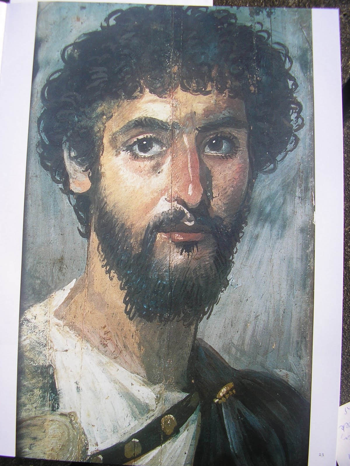 Janet Hyland's Paintings : Scribbles on Wood: The Fayoum Portraits