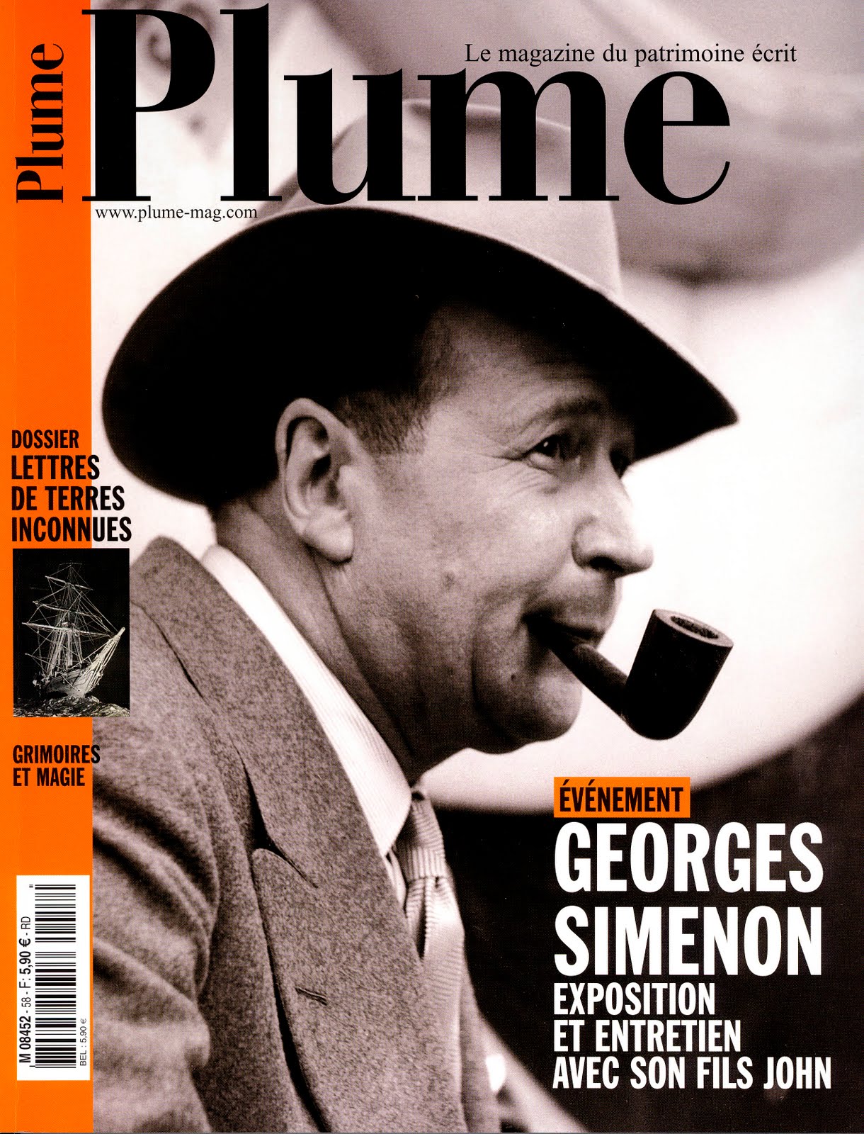 Les Amis de Georges Simenon, Asbl: Simenon dans "Plume", le magazine du ...