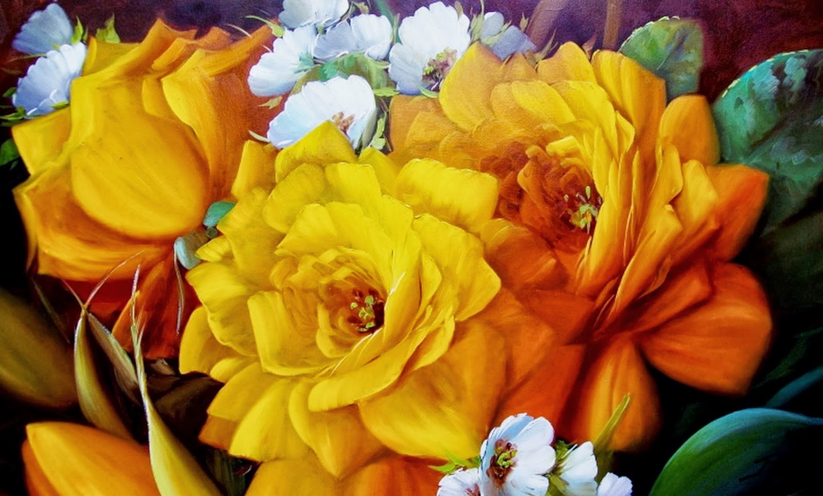 Pin by Flor Gaggio on FLOWERS art | Flower painting, Flower art ...