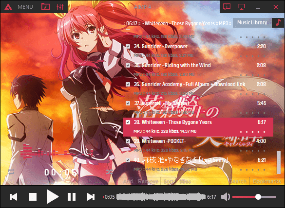 Skinpack Anime Music Player AIMP4