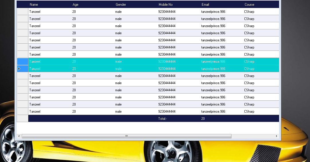 Tutorials Tecbest Learning Point How To Design Datagridview Material In Ctutorialstec