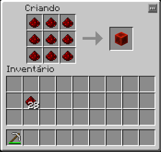 Como fazer um Bloco de RedStone ~ Jogo Minecraft