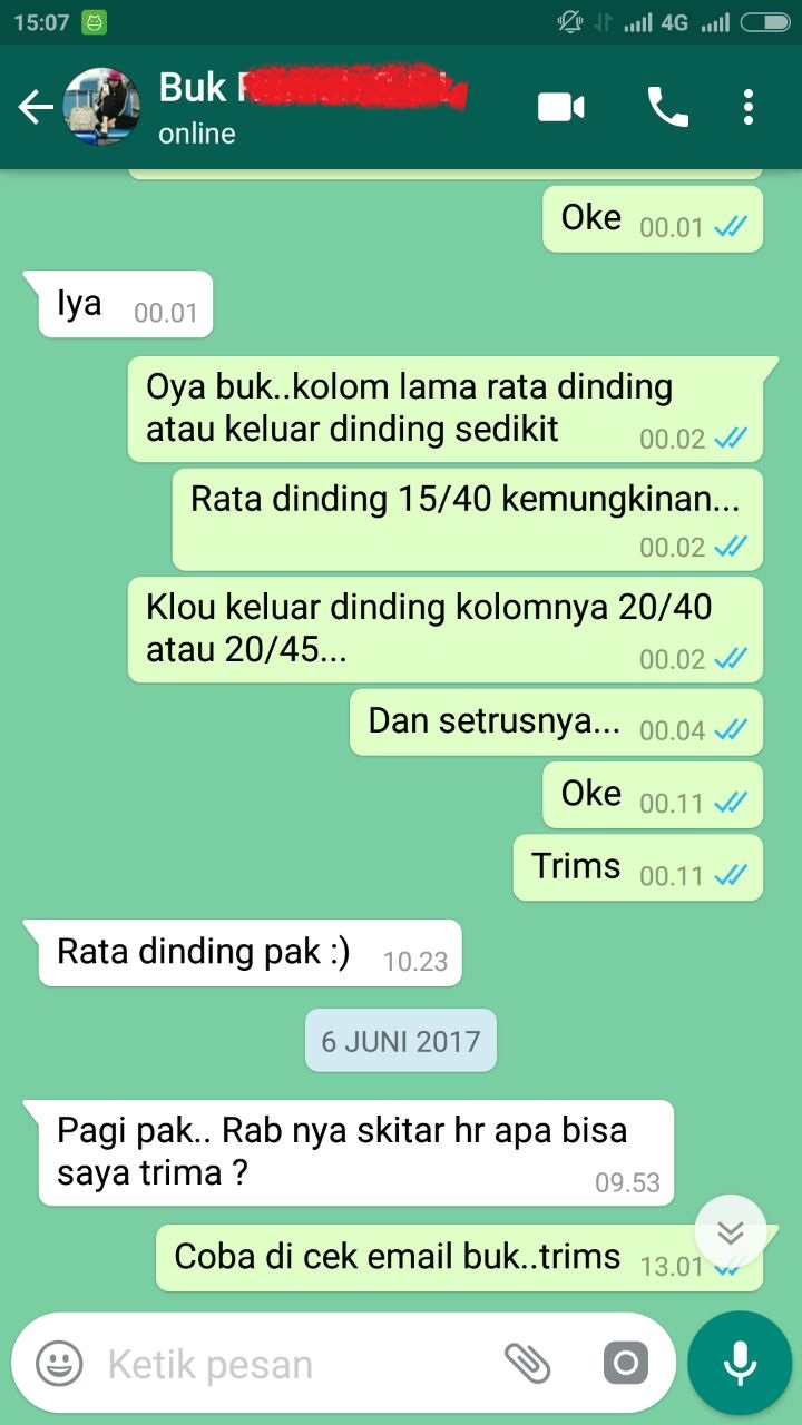 Testimoni KLIEN - HITUNG RAB | Jasa Hitung Rab Rumah