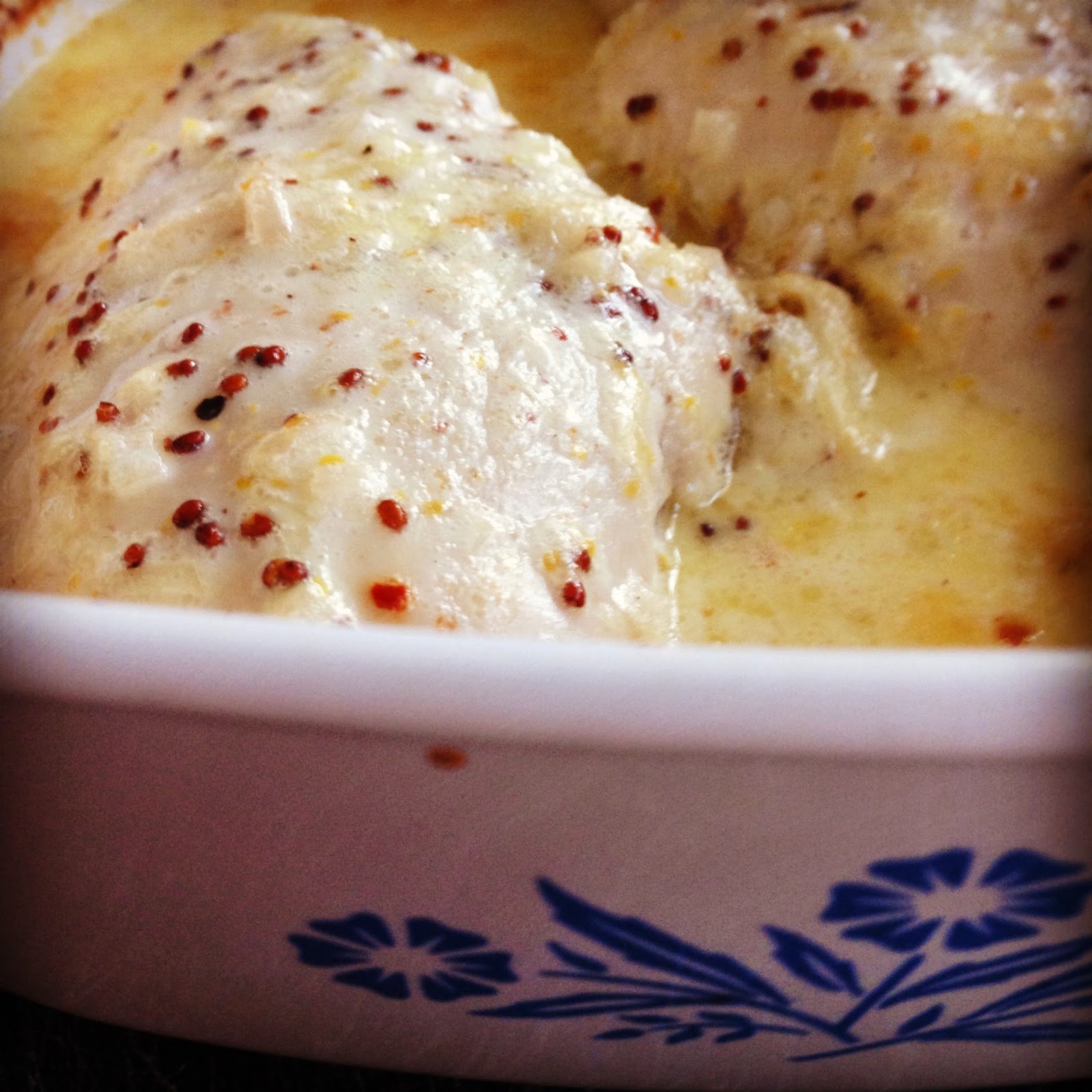 The Meat and Potatoes Foodie: Creme Fraiche Dijon Baked Chicken