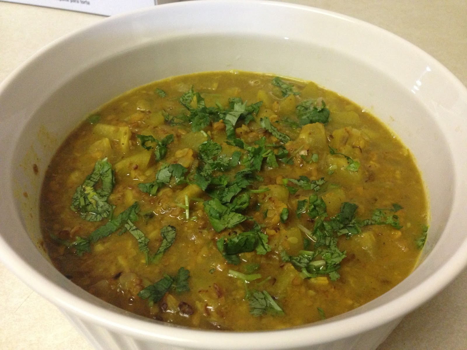 Laau-Mooga Dalma (Bottle gourd and Moong Daal) - An Odiya weekday favorite