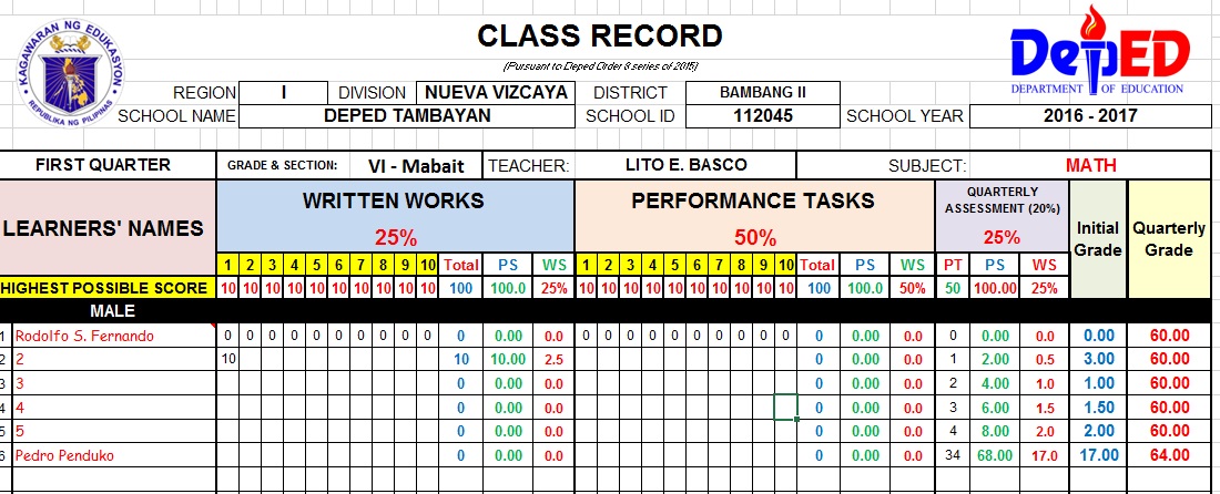 Deped Modified Electronic Class Record Template For Grade 1 To Grade 12 Www vrogue co Deped Modified Electronic Class Record Template For Grade 1 To Grade 12 Www vrogue co