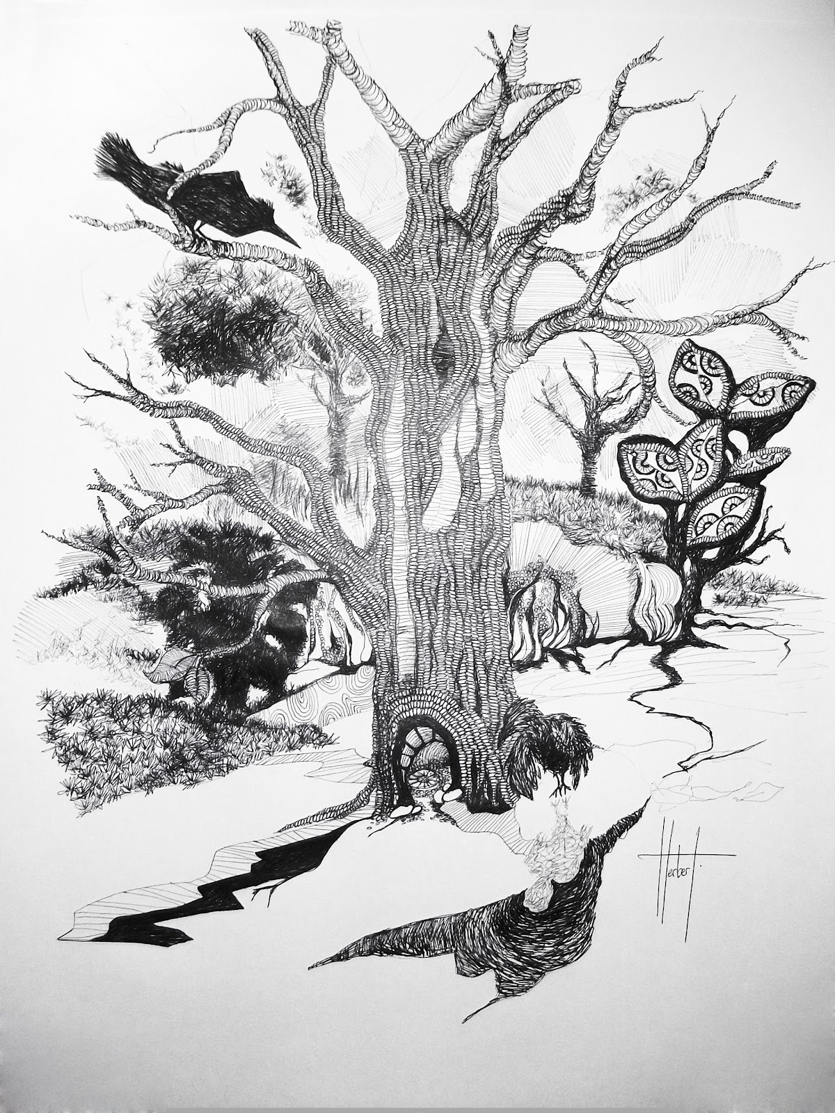 Alison Herbert: Biro Drawings