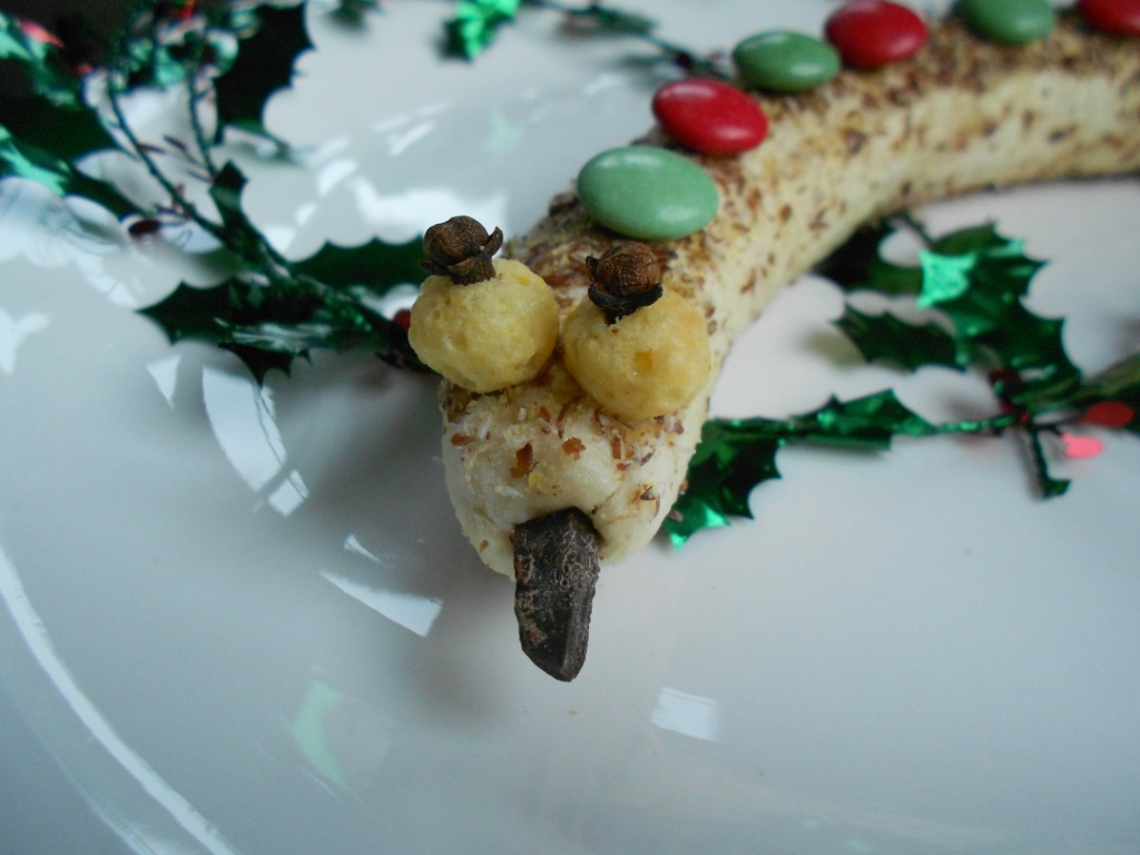 Snacking Squirrel: Christmas Banana Snake