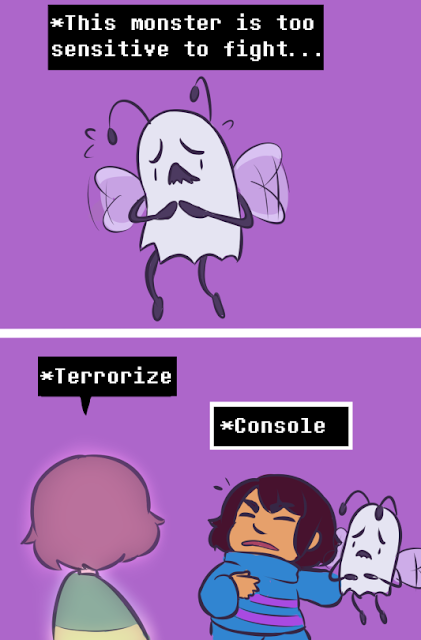 Undertale: AU - Flavor text Chara ~ Handlarz Iluzji