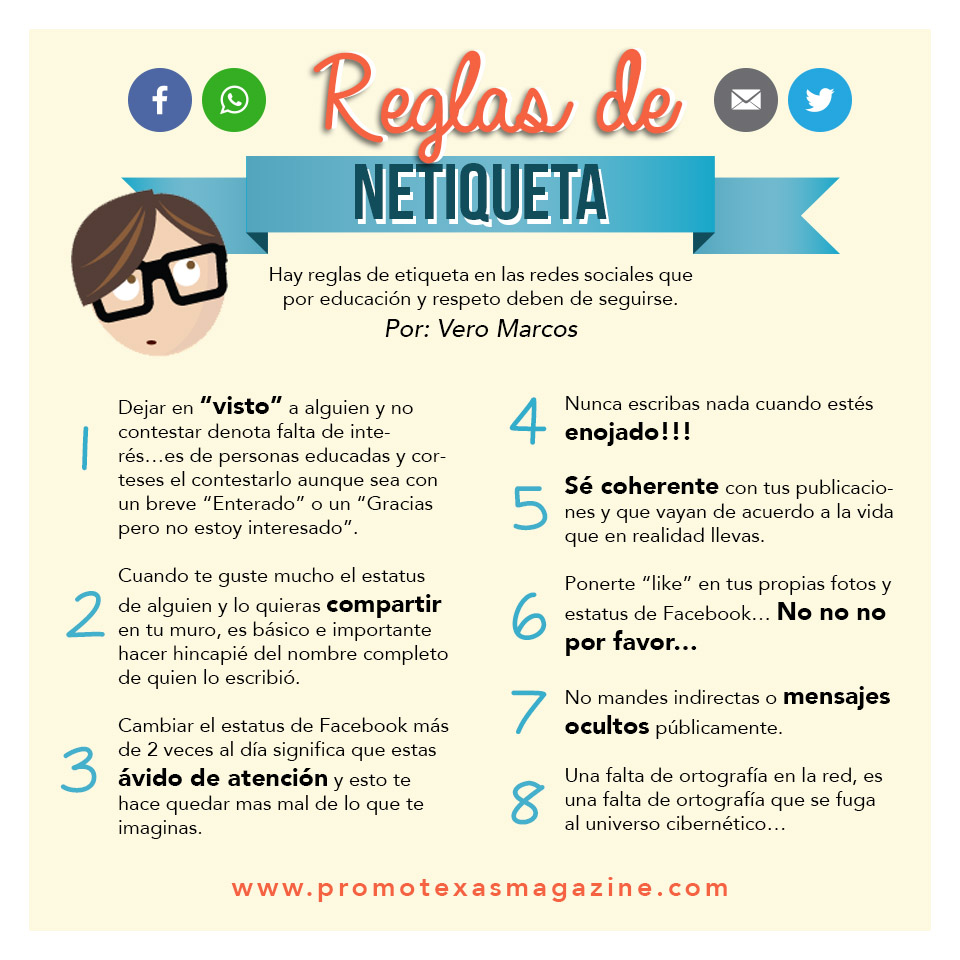 reglas básicas de netiqueta