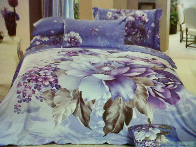 Sprei Motif Bunga Ungu Besar - Pojok Sprei | Jual Sprei | Jual Bed ...