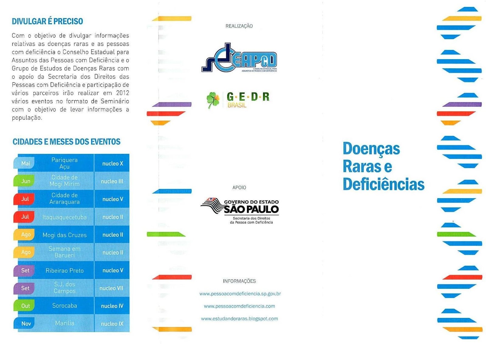 GEDR: Primeiro Fôlder da Parceria Conselho GEDR e Secretaria de Estado ...