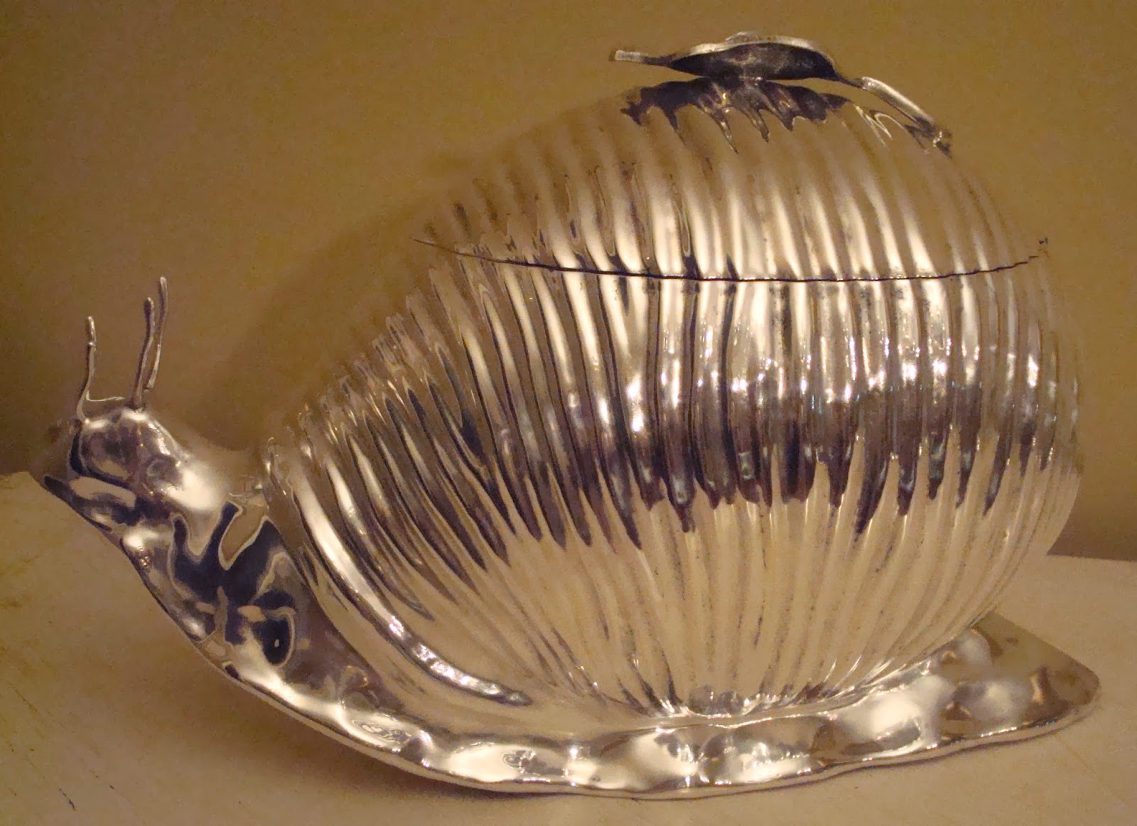 Era Antiques: Exceptional Sculptural Silver Plated Ice Bucket in the ...