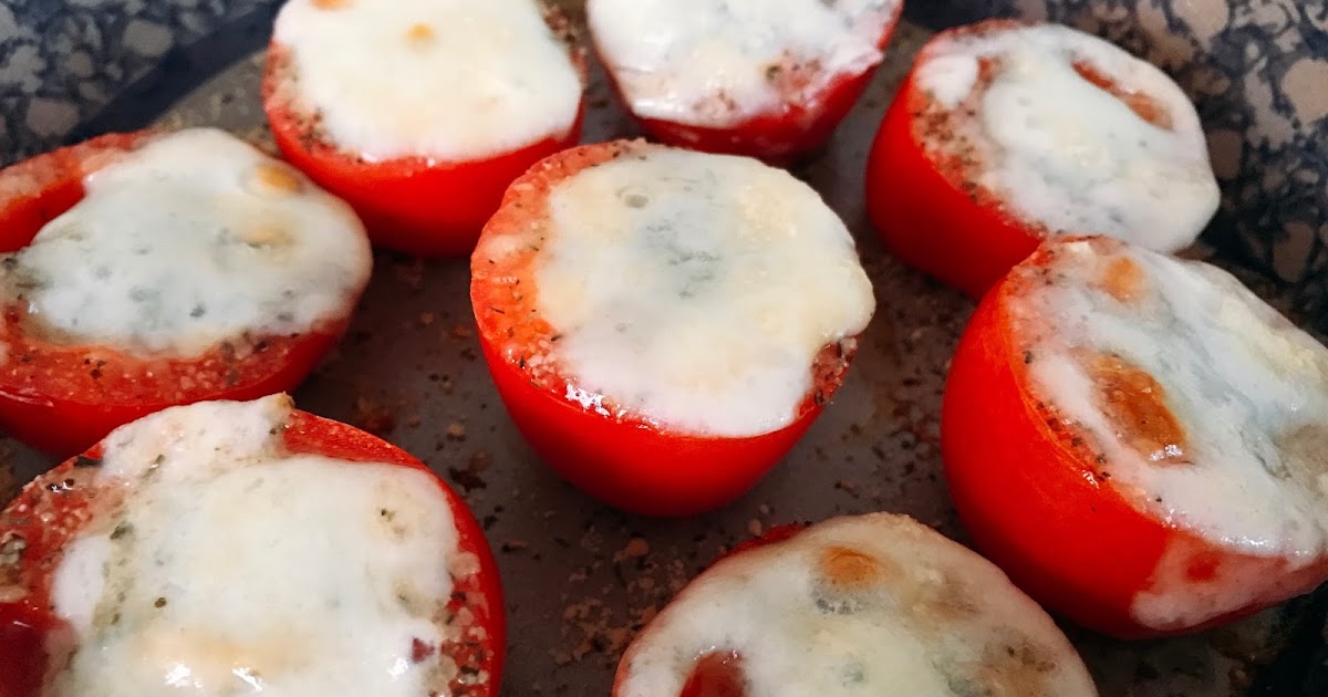 Roasted Roma Tomatoes with Herbs and Fresh Mozzarella