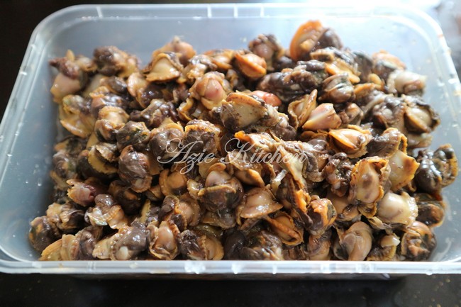 Kerang Goreng Dengan Kacang Panjang - Azie Kitchen
