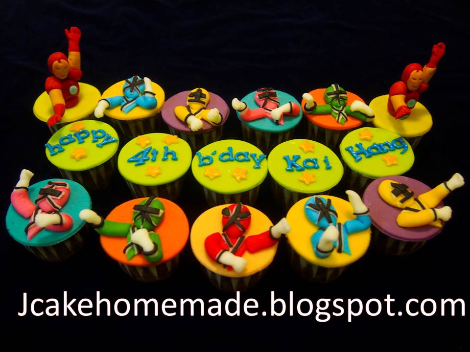 Jcakehomemade: Power Rangers Samurai Cupcakes