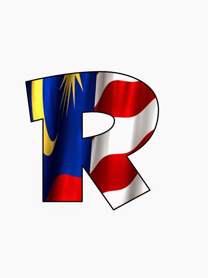GENIUS KIDS ZONE: Koleksi Huruf Berlatarbelakang Bendera Malaysia