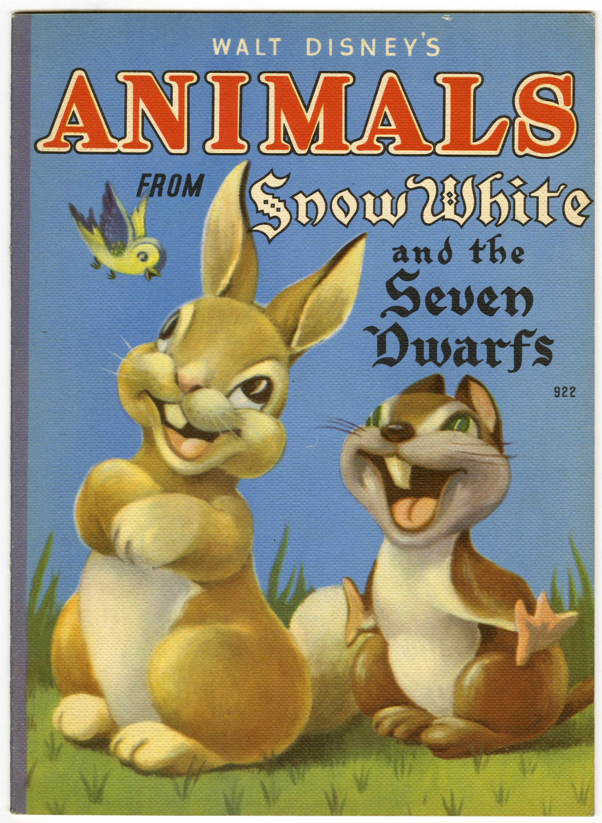Filmic Light - Snow White Archive: 1938 Snow White Animals Book ...