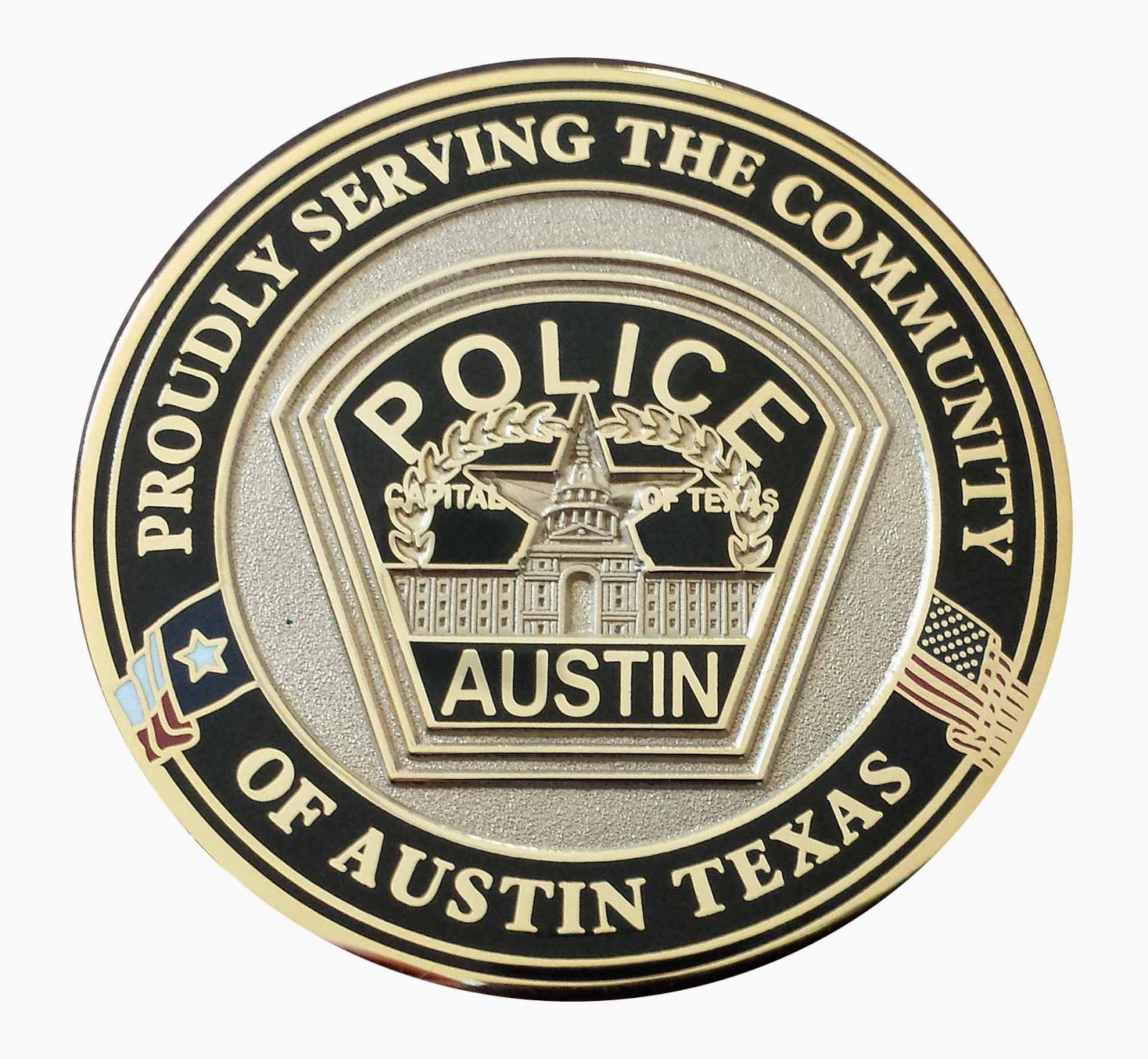 Point Emblems: Coins we made for the Austin TX PD