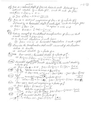 Sean's Math Page: Algebra 2 Class Note - Chapter 1.3