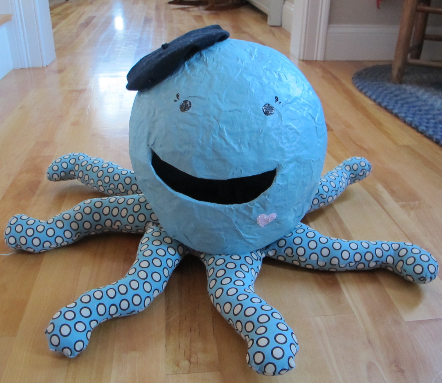 Folded Gingham: Octopus Valentine Box...