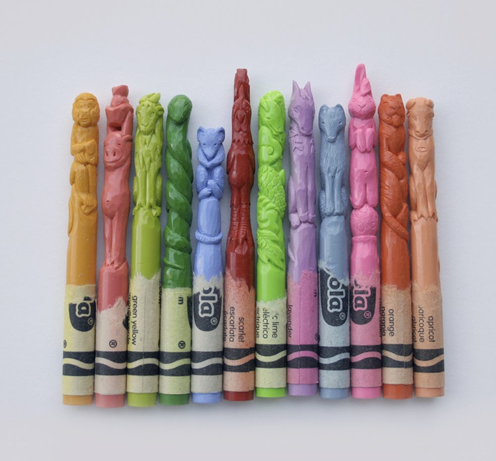 Wooden Spoon Editions: Inspirational Artists :: Crayon Carvings