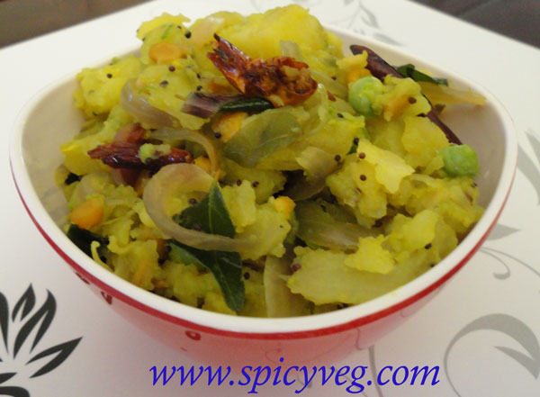 World Of Vegeterian Recipes: Mashed Potato Curry - Bangala Dumpa Mudda ...