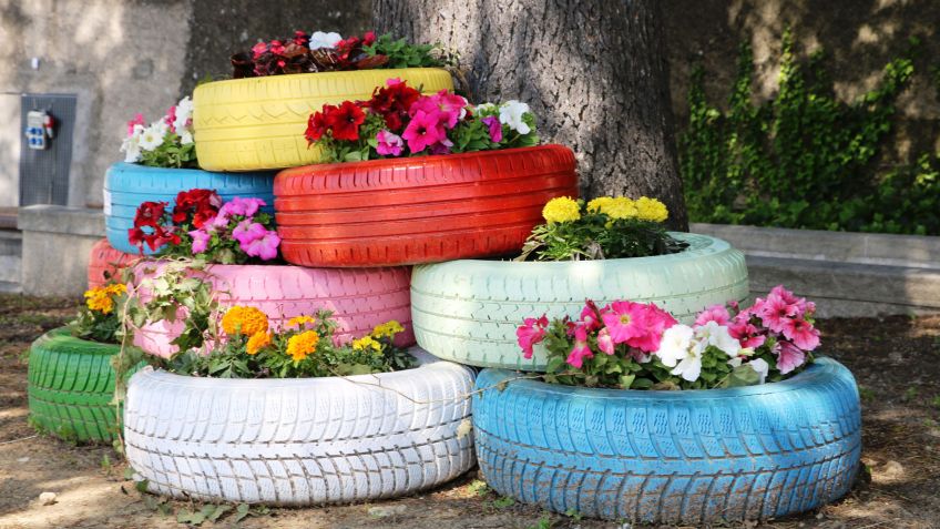 Decoraciones y Manualidades: Manualidades con Neumaticos