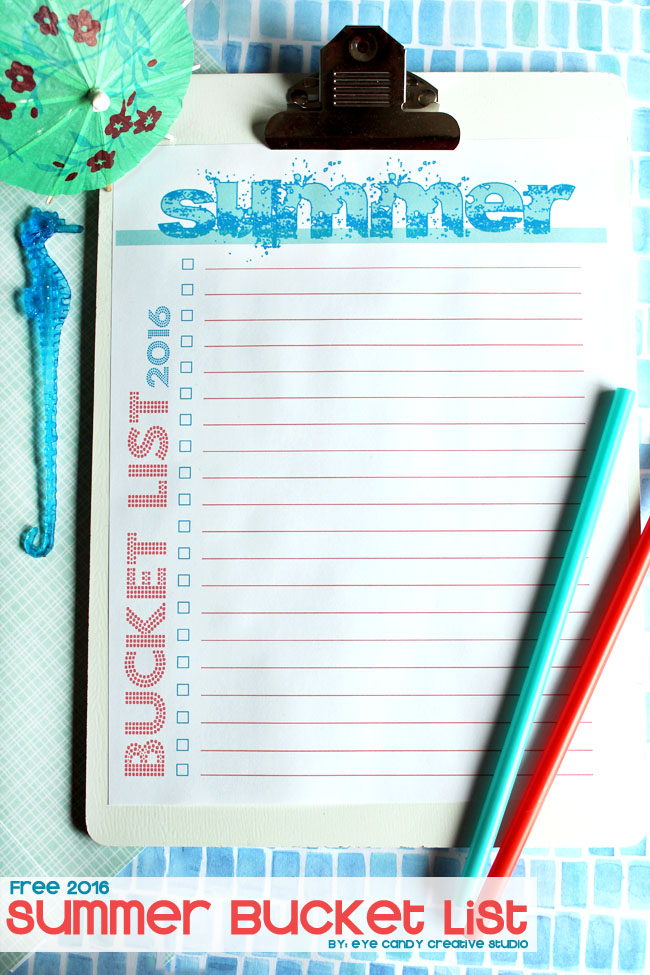 Eye Candy Creative Studio: FREEBIE :: Summer Bucket List