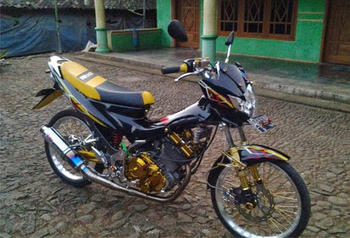 Modifikasi Satria Fu 150 Drag Minimalis Ter-Amazing ~ Simple Acre