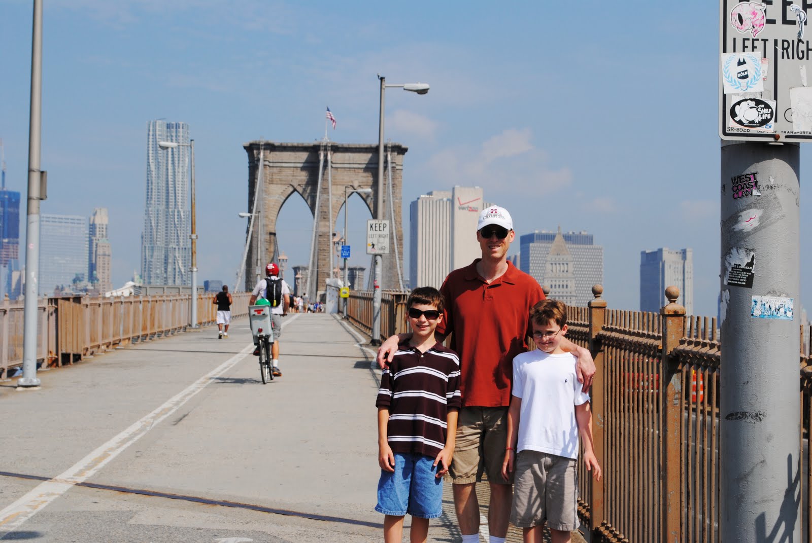 The Boatwright Family: Walking the Brooklyn Bridge