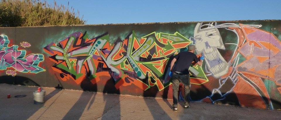 *ROKE graffiti ART: ASTRO BIRTHDAY - Graffiti wall