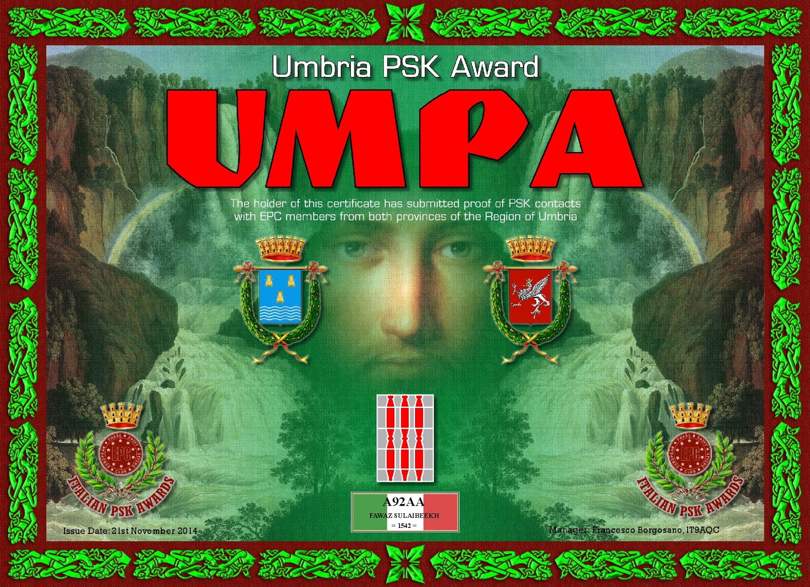 A92AA - Fawaz Sulaibeekh : November 2014