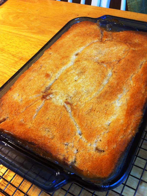 Peach Cobbler...Featuring the Best Helper Ever