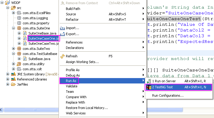 Creating Sample Data Reading Test In WebDriver Data Driven Framework
