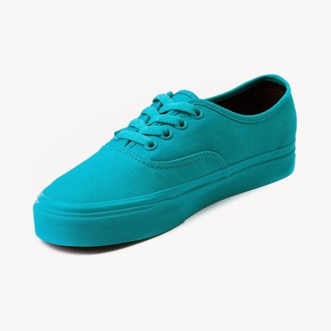 Kick On Fashion: VANS AUTHENTIC SKATE SHOE TURQUOISE MONOCHROME
