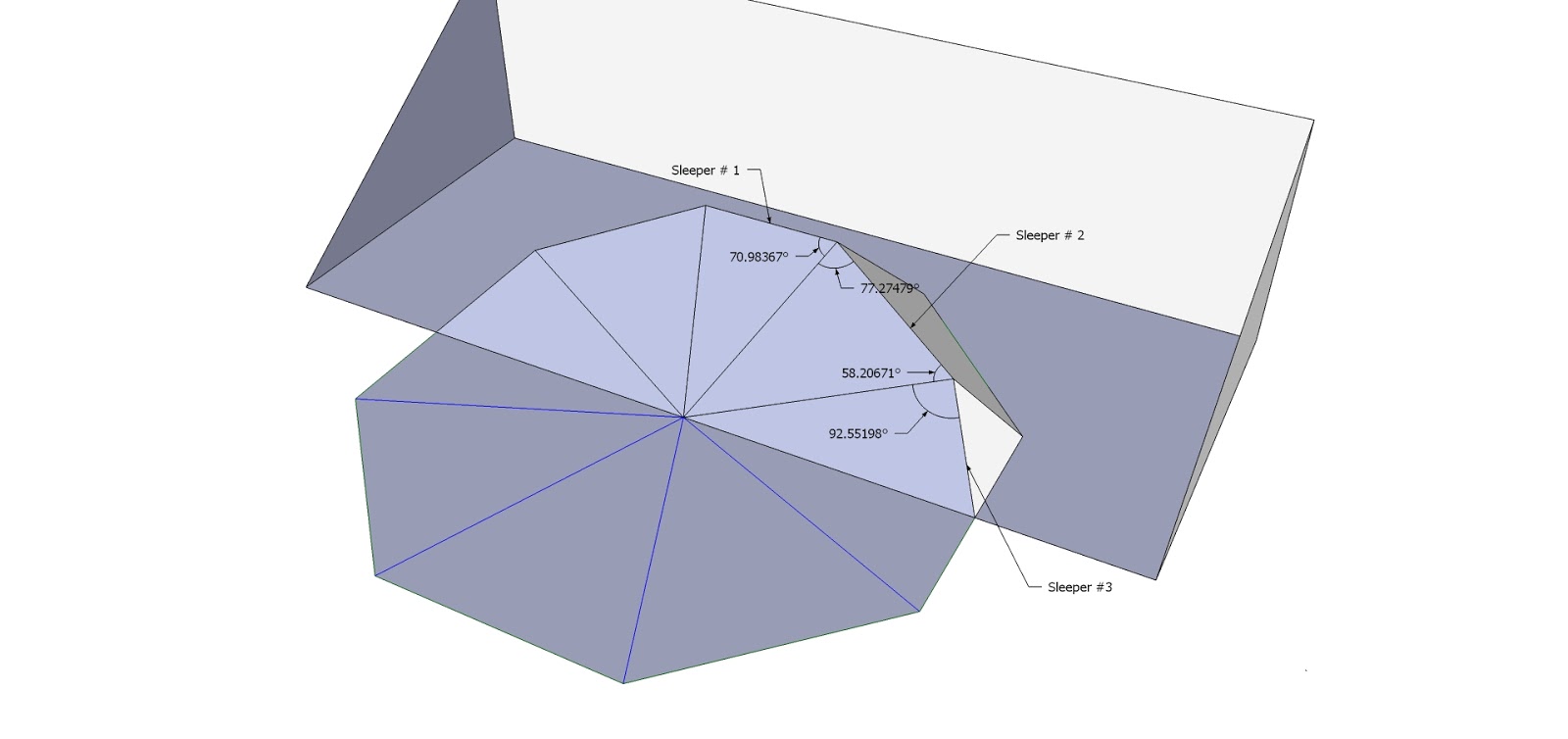 Roof Framing Geometry: Octagon Overlay Sleeper Math Notes