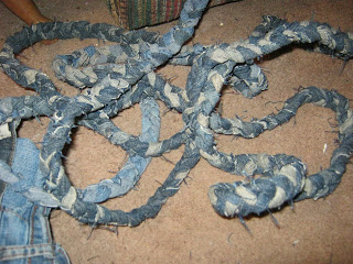 The Wookie/Romulan Craft Crossover: Braided Denim Rug Tutorial