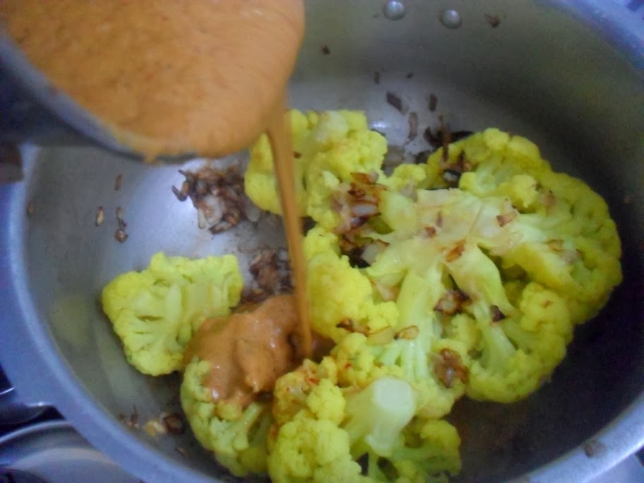 Gobi Musallam | Roasted Whole Cauliflower ~ Pressure Cooker Method