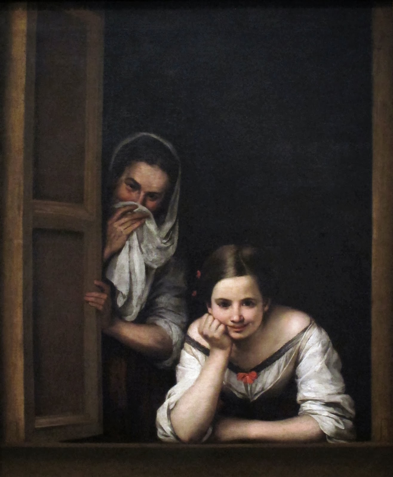 Bartolome Esteban Murillo Two women at a window ~ High resolution Art ...