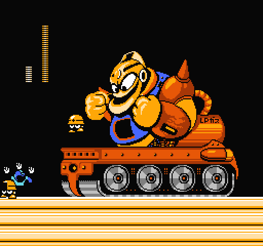 ROCKMAN 2 BOSS 11.氣力坦克(Guts Tank) - RMMH洛克人回憶之館