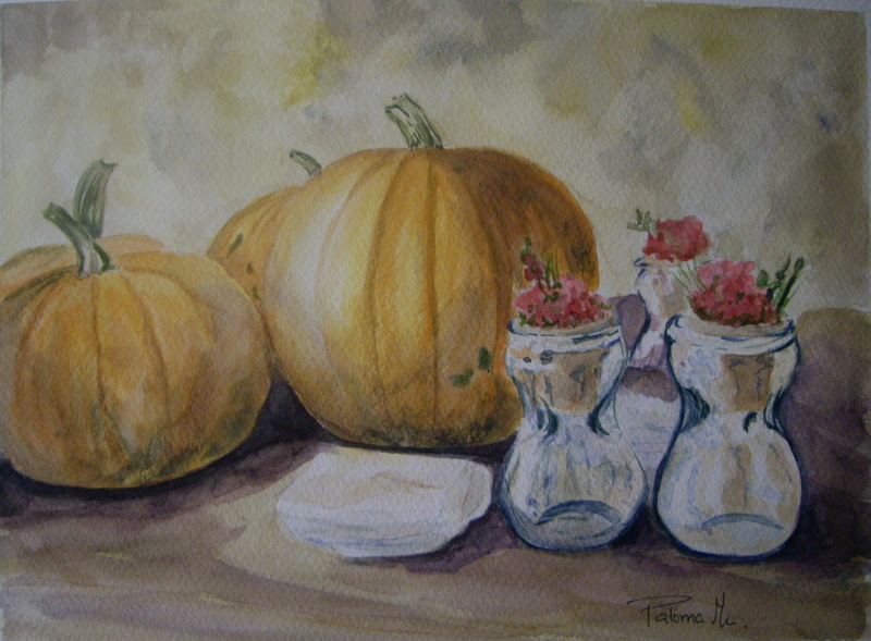 paloma montero acuarelas: Bodegón