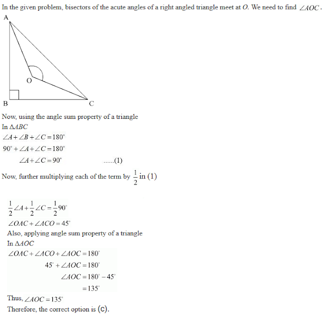 R.D. Sharma Solutions Class 9th: Ch 9 Triangle and its Angles MCQ's