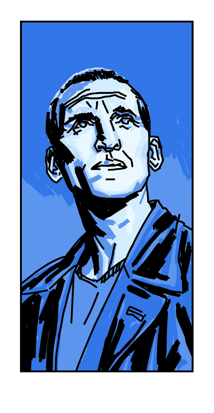 Matthew Dow Smith: Sketchbook: Ninth Doctor, digital sketch...