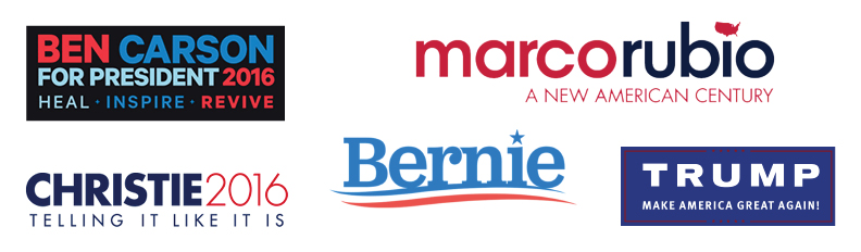 DESIGN EVERYDAY.: The 2016 Presidential Campaign Logos