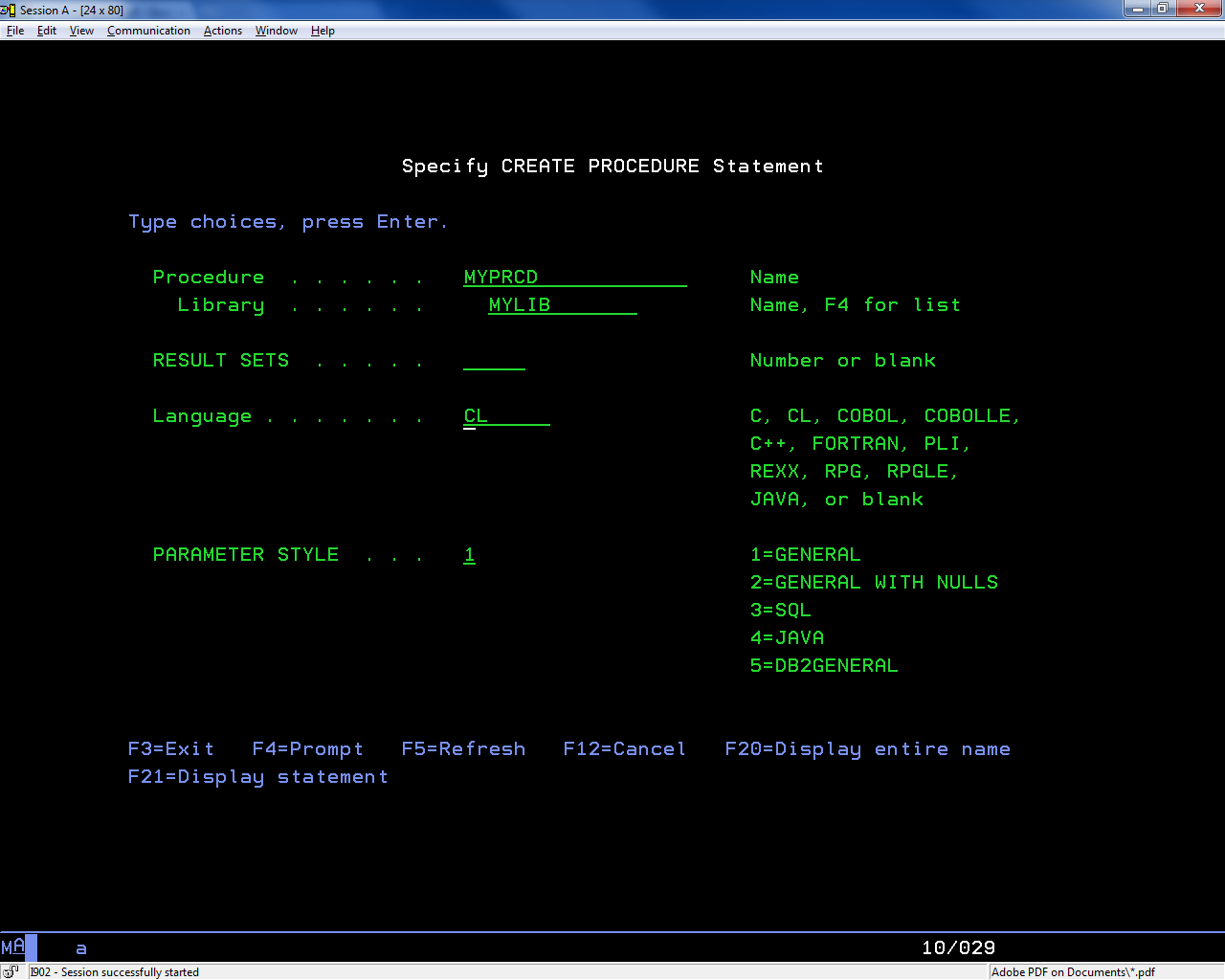 Python Roll Calling Remote Program On Db2 From Python Web2py