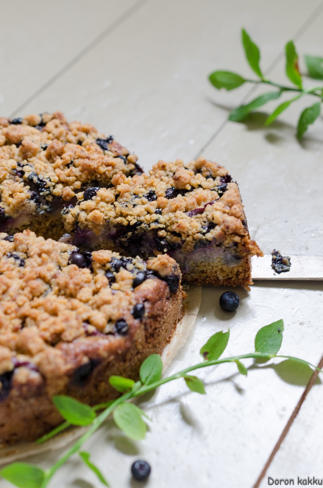 Doron kakku: Mustikka-nektariinipiirakka!