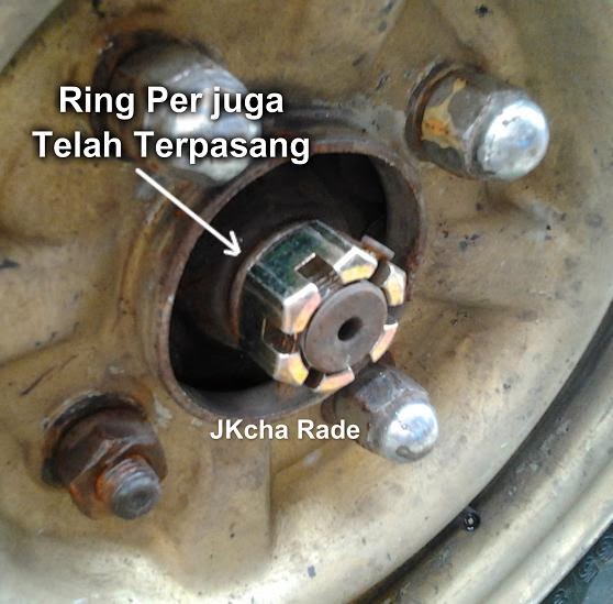 Daihatsu Charade G10 Indonesia: Mur dan ring per untuk as roda